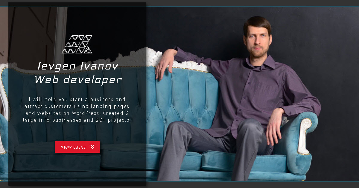 Ievgen Ivanov Wordpress web-developer on Elementor plugin